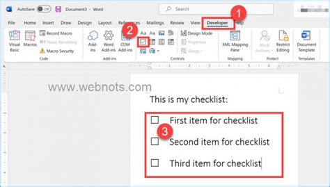 How To Create A Checklist In Microsoft Word WebNots