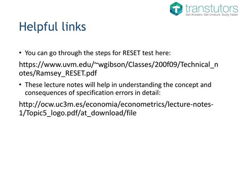 Specification Errors Eonomics Pptx