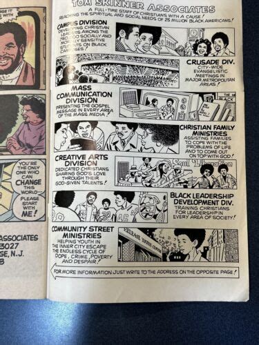 Tom Skinner Up From Harlem Vintage 1975 Comic Book Spire Christian