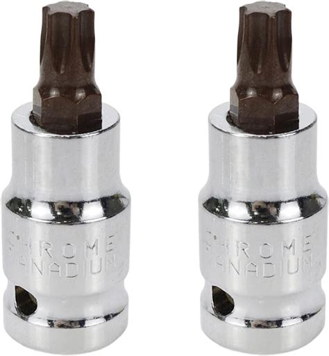 Rannb 1 2 Drive And T50 Torx Bit Socket 2 16 Length Drive Hex Bit Socket Set 2pcs