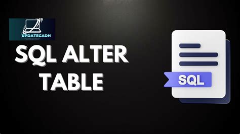 Sql Alter Table A Comprehensive Guide