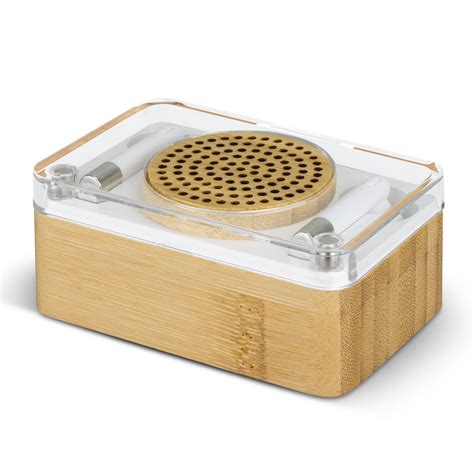 Trends Bamboo Wireless Speaker Earbud Set