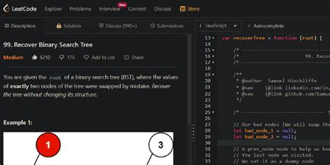 99 Recover Binary Search Tree DEV Community