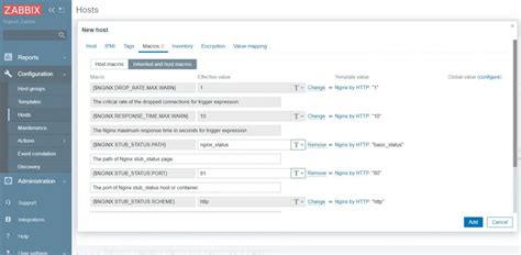 how to monitor nginx using zabbix