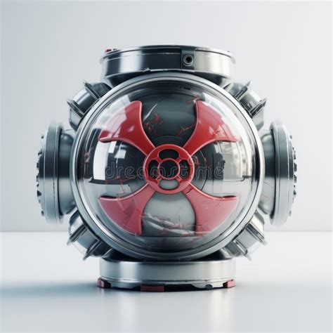 An Image Of A Radioactive Symbol In A Glass Container Stock Illustration Illustration Of