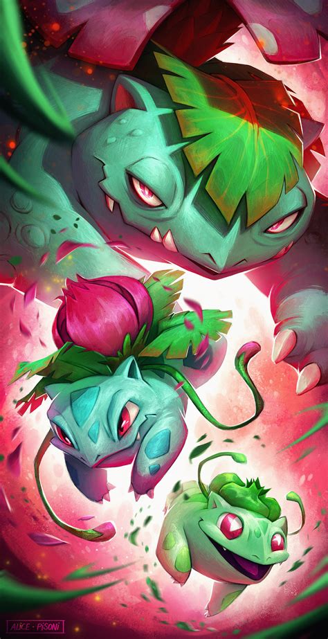 Bulbasaur Evolution By Alice Pisoni Rimaginarykanto