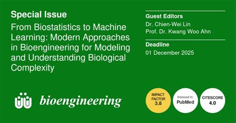 Biostatistics Machinelearning Bioengineering Modeling Bioengineering Mdpi