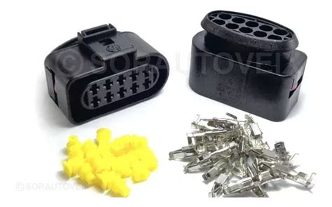 02 Conector Plugs Do Farol Gol Saveiro Parati Fox Polo Jetta Golf Audi
