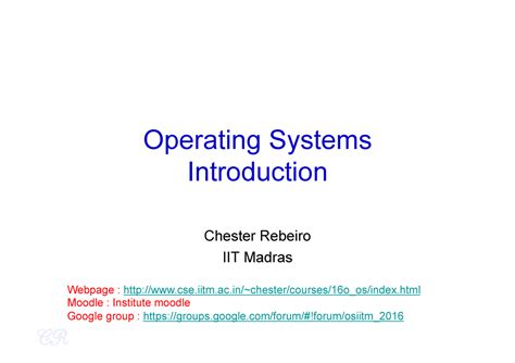 1 Introduction Iitm Notes Operating Systems Introduction Chester Rebeiro Iit Madras Webpage