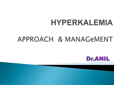 Hyperkalemia Ppt
