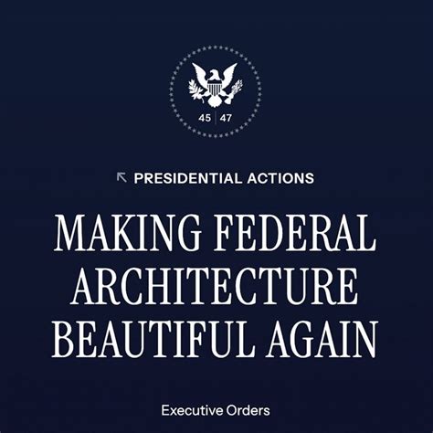 Trump Signs Promoting Beautiful Federal Civic Architecture Executive Order