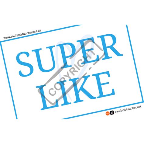 Super Like Sticker Saufenistauchsport