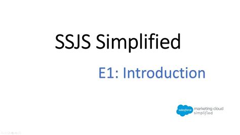 ssjs simplified e1 introduction to the javascript youtube
