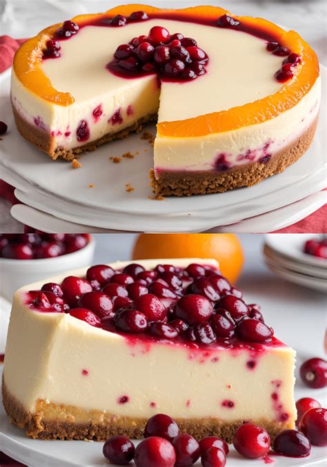 Cranberry Orange Cheesecake