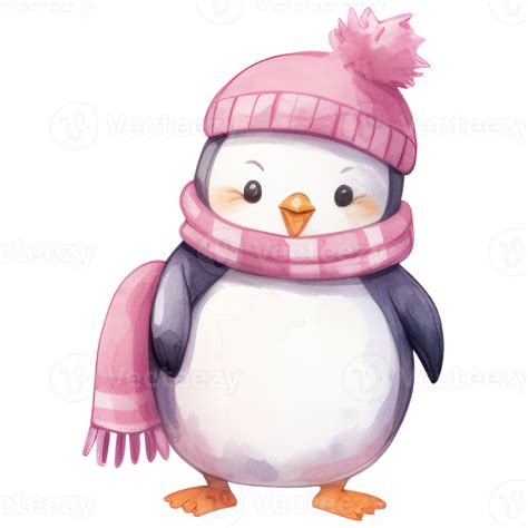 Watercolor Cute Penquin 26793273 Png