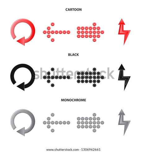 Vector Illustration Element Arrow Icon Collection Stock Vector Royalty Free