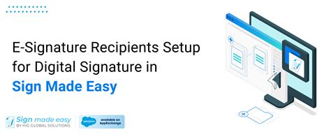Esignature Recipients Setup In Salesforce Sign Made Easy