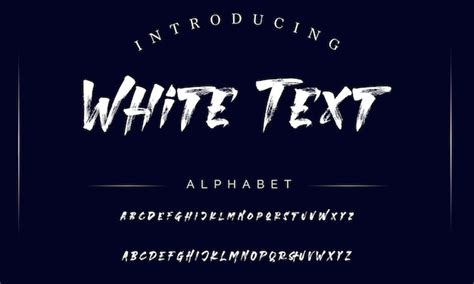 Premium Vector Brush Alphabet Font Uppercase Handwritten Brushstroke