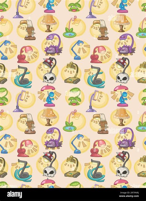 Seamless Lamp Pattern Stock Vector Image And Art Alamy