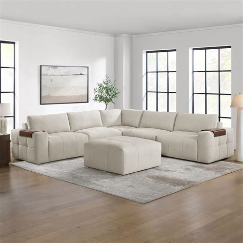 Aiden And Ivy Paige 6 Piece Modular Fabric Sectional 1399 97 At Costco