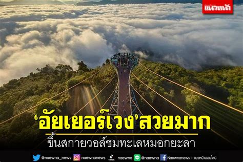 ข่าว Like สาระ สกายวอล์คยะลา ทะเลหมอกอัยเยอร์เวง วันหยุดร้านอาหารขายดีเป็นพิเศษ