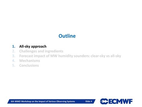 All Sky Assimilation Of Microwave Sounder Radiances Ppt Download