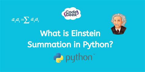 How To Perform Einstein Summation In Python Using Numpyeinsum