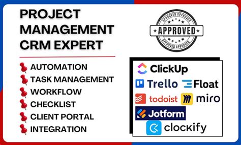 Setup Project Management Crm Clickup Miro Trello Todoist Float Clockify Jotform By Zackcrm Fiverr