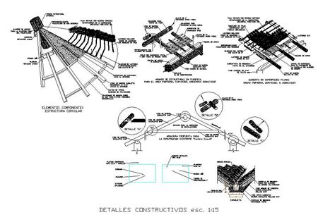 Roof Section And Constructive Structure Cad Drawing Details Dwg File Cadbull