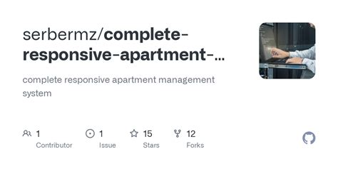 GitHub Serbermz Complete Responsive Apartment Management System Complete Responsive Apartment