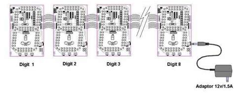 Large 7 Segment Display Circuit Uln2803 Pic16f876a