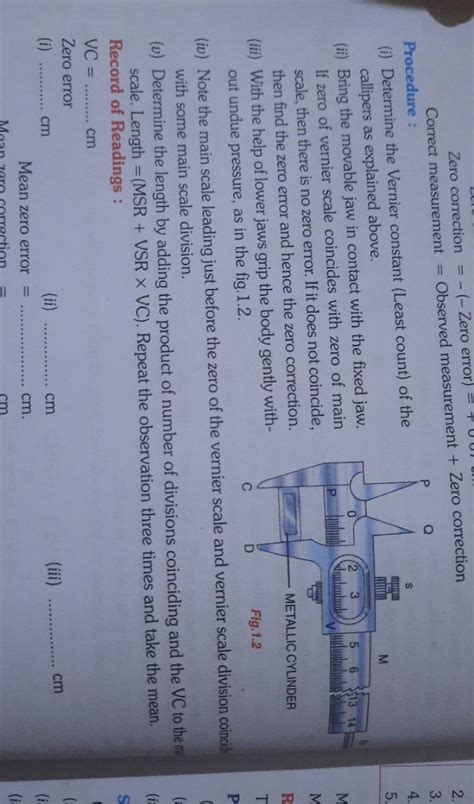 Zero Correction −− Zero Error Enent Zero Correction Correct Measu