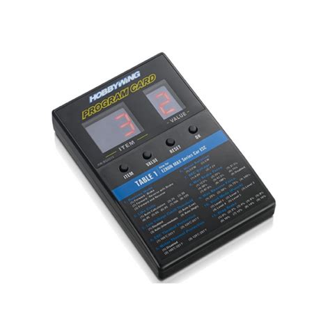 Hobbywing Esc Program Card Led Program Box For Hobbywing Brushless Esc Programming Free
