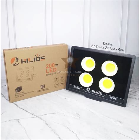 Jual Lampu Sorot Led Cob Watt Flood Light Outdoor Cob Hilios W Shopee Indonesia