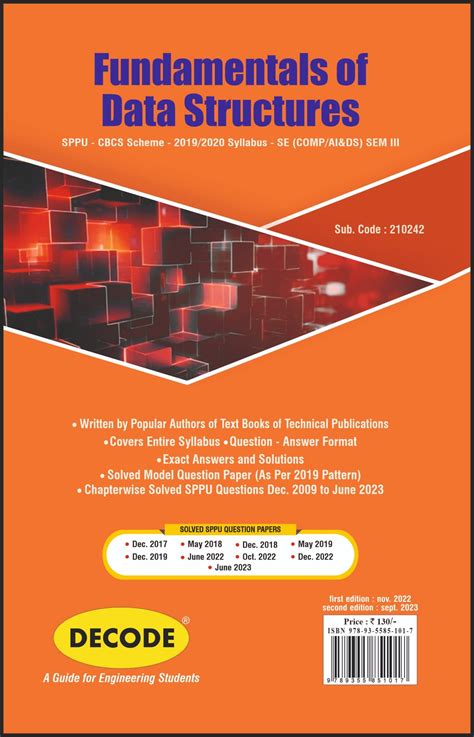 fundamentals of data structures for sppu 19 course se iii comp ai