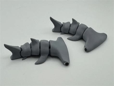 Hammerhead Fidget Shark Free 3d Print Model Makerworld