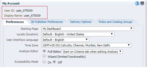 How To Display The Login Name Other Than User Id In Obiee Oracle Forums