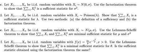 solved let x1 … xn be i i d random variables with