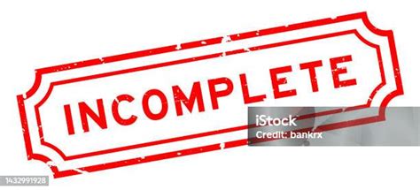 흰색 바탕에 그런 지 빨간색 불완전한 단어 고무 씰 스탬프 개념에 대한 스톡 벡터 아트 및 기타 이미지 개념 거친 결핍