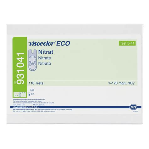 Visocolor Colorimetric Test Kit Eco Nitrate