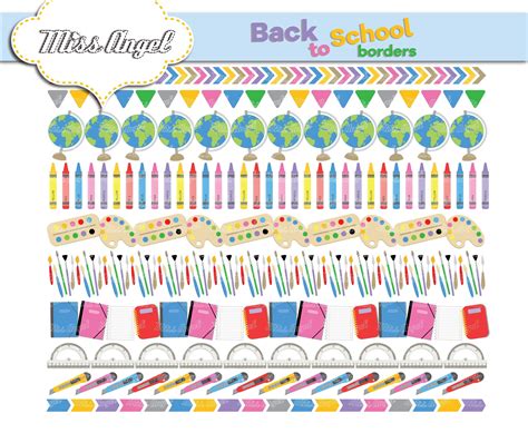 Back To School Border Clipart