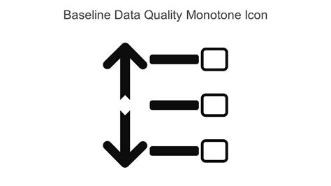 Baseline Data Quality Monotone Icon In Powerpoint Pptx Png And Editable