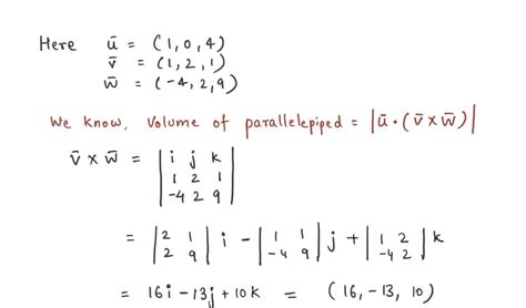 Answered Find The Volume Of The Parallelepiped… Bartleby