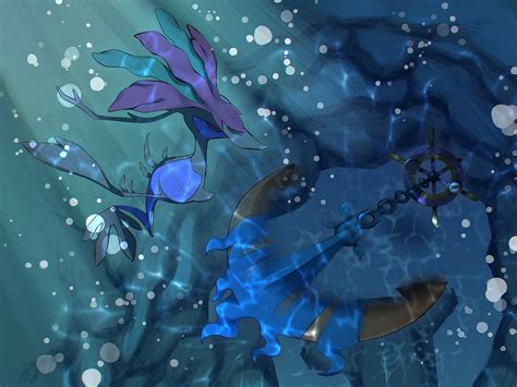 Dhelmise And Dragalge Pokemon Drawn By Emuenuon Danbooru