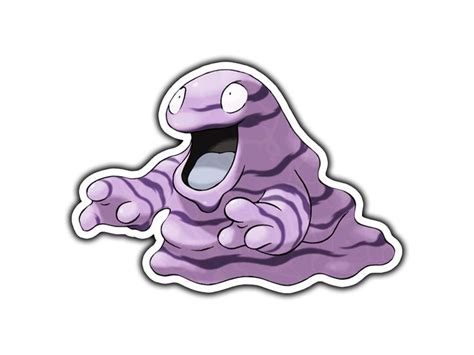 Grimer Cute Anime Sticker Waterproof Vinyl Decal For Laptop Water