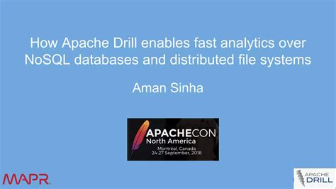Apache Drill Talk Apachecon 2018 Ppt