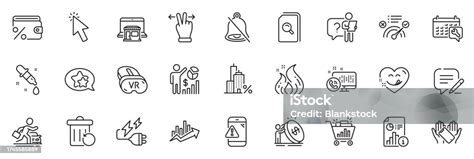 아이콘은 인플레이션 정답 및 저축 세금 라인 아이콘으로 포장됩니다 웹앱용 벡터 Brand Name Smart Phone에 대한 스톡 벡터 아트 및 기타 이미지 Brand