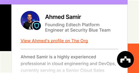 Ahmed Samir Founding Edtech Platform Engineer At Security Blue Team