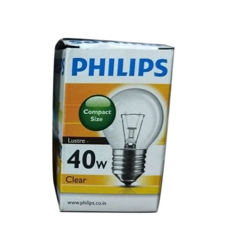 Glass Aluminium Round W Philips Clear Incandescent Bulb Rs Piece Id