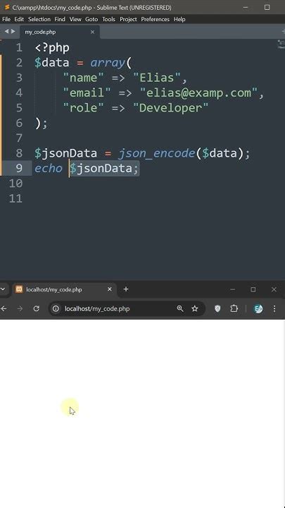 Php Shortcut Easily Work With Json Using Jsonencode Coding Phpdeveloper Php Programming